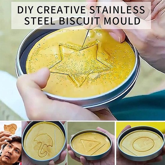 Squid game - Dalgona candy - Cookie - Needle - Snoep - Koekje - Bakken ...