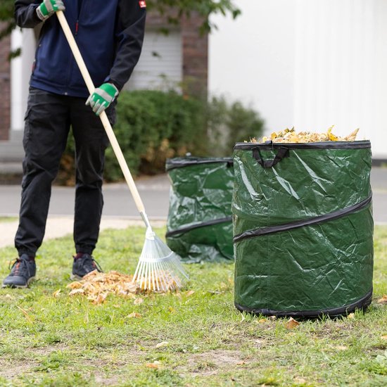 3 x pop-up tuinafvalzak, 150 l, diameter 53 x 65 cm, tuinzakset ...