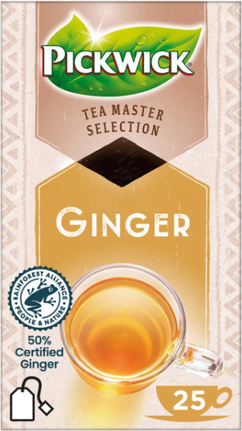Pickwick - Thee Master Selection ginger 25st | 4 stuks | bol