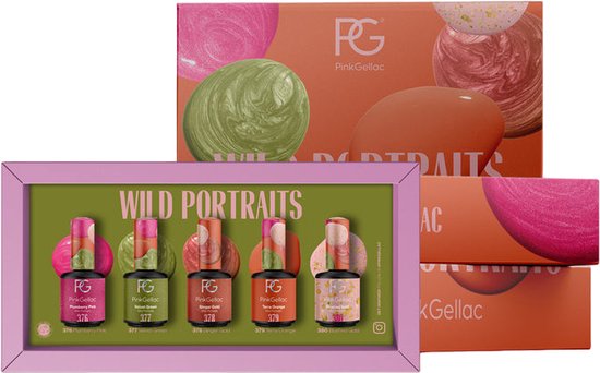 Pink Gellac Collection Box Wild Portraits - Gellak Set Kleuren van 5 x ...