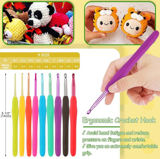 Haakkits voor beginners en volwassenen, haakset, breiset ...