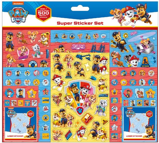 Paw Patrol Super Sticker Set | bol