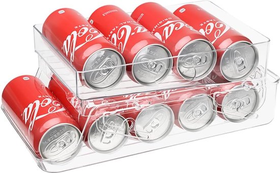 Fridge Organiser Can Dispenser, Foldable Drinks Cans Organiser, Storage ...