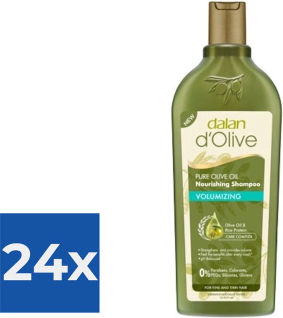 Dalan d'Olive Shampoo - Volumizing 400 ml - Voordeelverpakking 24 stuks ...