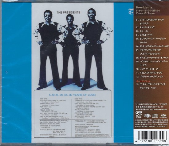 Presidents - 5-10-15-20-25-30 Years Of Love (CD), Presidents | CD ...