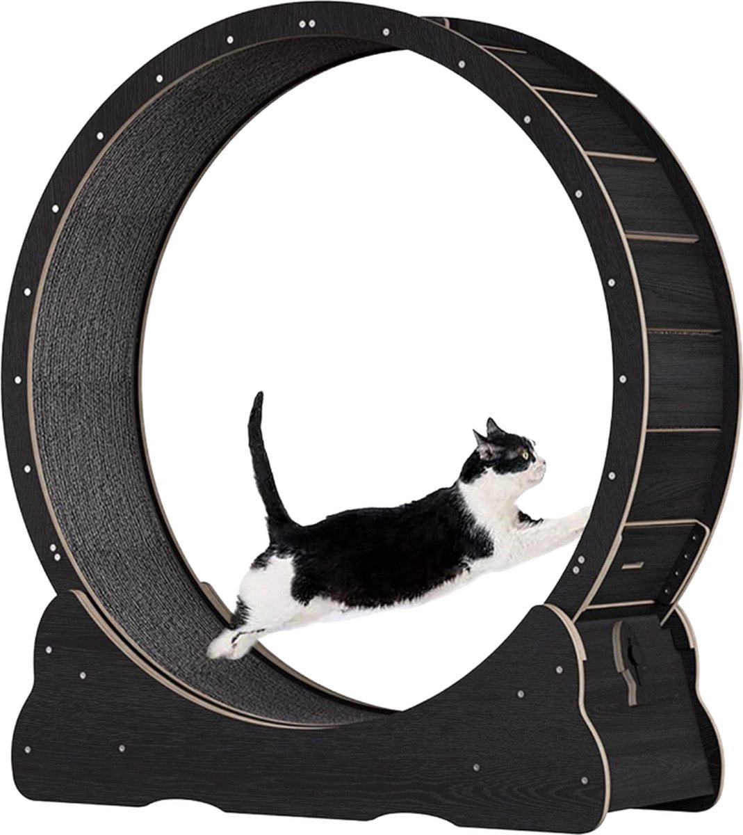 ZERO 90 Katten Loopwiel XL Zwart Grenen - Looprad Voor Kat ...
