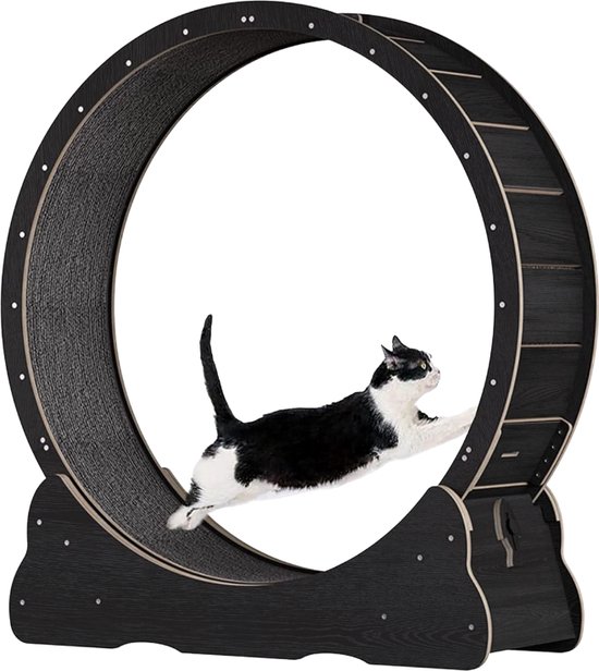 Roue d'exercice Chats ZERO 90 XL en pin Zwart - Roue d'exercice pour ...