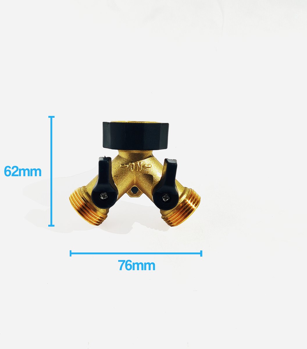 DIVERZA Y Stuk kraan splitter – Aanvoer y stuk voor wasmachine - Waterverdeler -... | bol.com