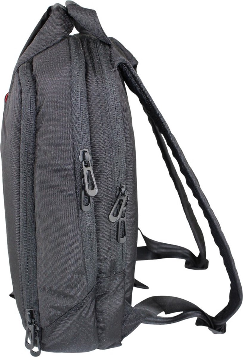 Rugzak Met Laptopvak Buckle Up Zwart - Kleine Rugzak - Laptop Rugzak ...