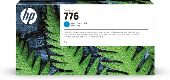 HP 776 1-liter Cyan Ink Cartridge inktcartridge 1 stuk(s) Origineel ...