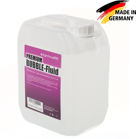 lightmaXX Premium BUBBLE FLUID 5L zeepbellenfluid, 1l=2,38 EUR - Vloeistof | bol