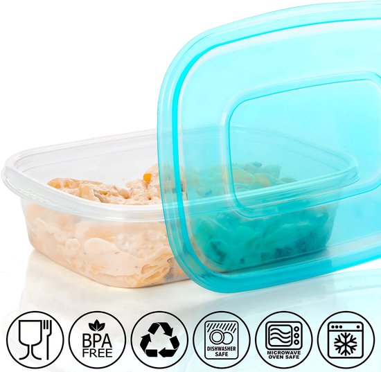 Freshly Contained 12 Stuks Plastic Voedsel Containers - BPA-Vrije ...