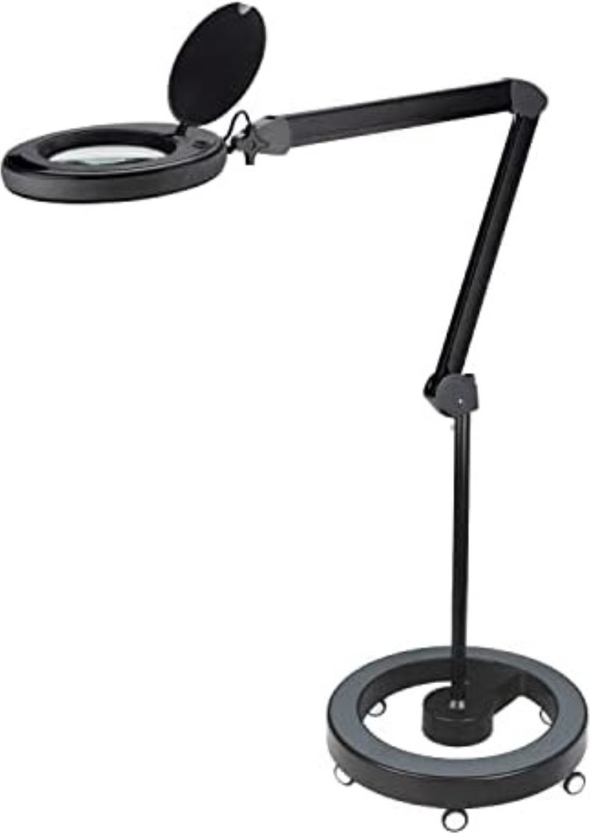 Loeplamp met led verlichting - Staande loeplamp met verlichting - Zwart ...