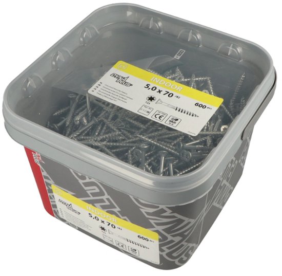 Dynaplus - Unischroeven - Torx 25 platkop - 5 x 120mm/70 - Verzinkt ...