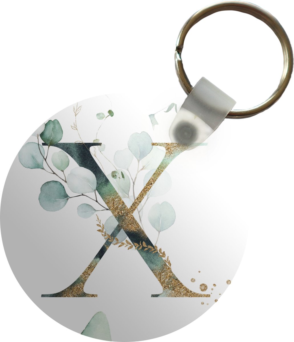 Sleutelhanger rond - Letter X - Plastic sleutelhangers - Keychain ...