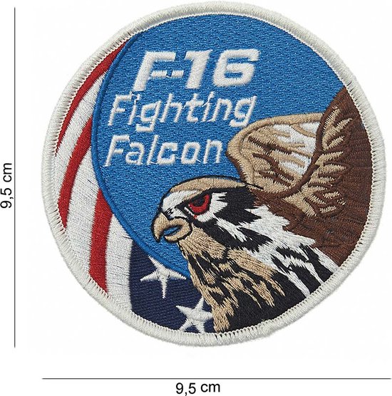 Embleem stof F-16 fighting eagle USA | bol
