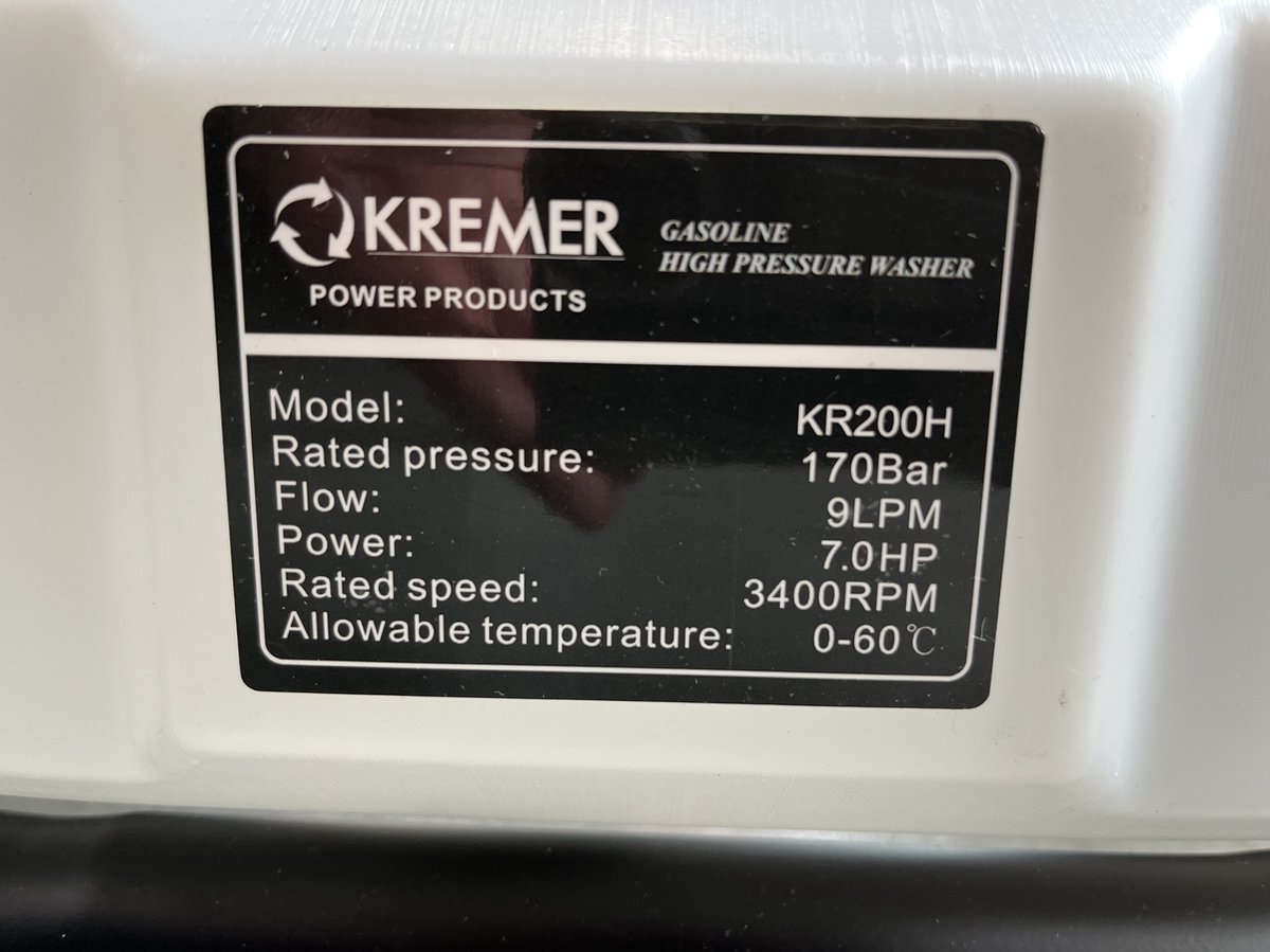 Kremer KR200H - Hogedrukreiniger - Benzine | bol