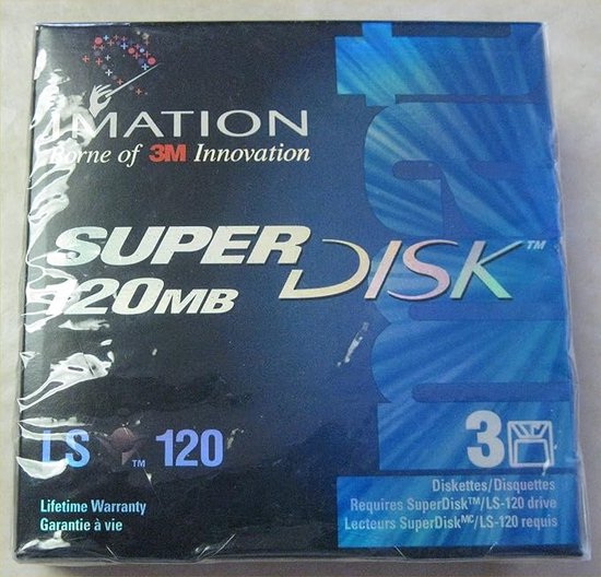 Imation Super 120MB Disk for LS-120 Drive 3 PACK | bol