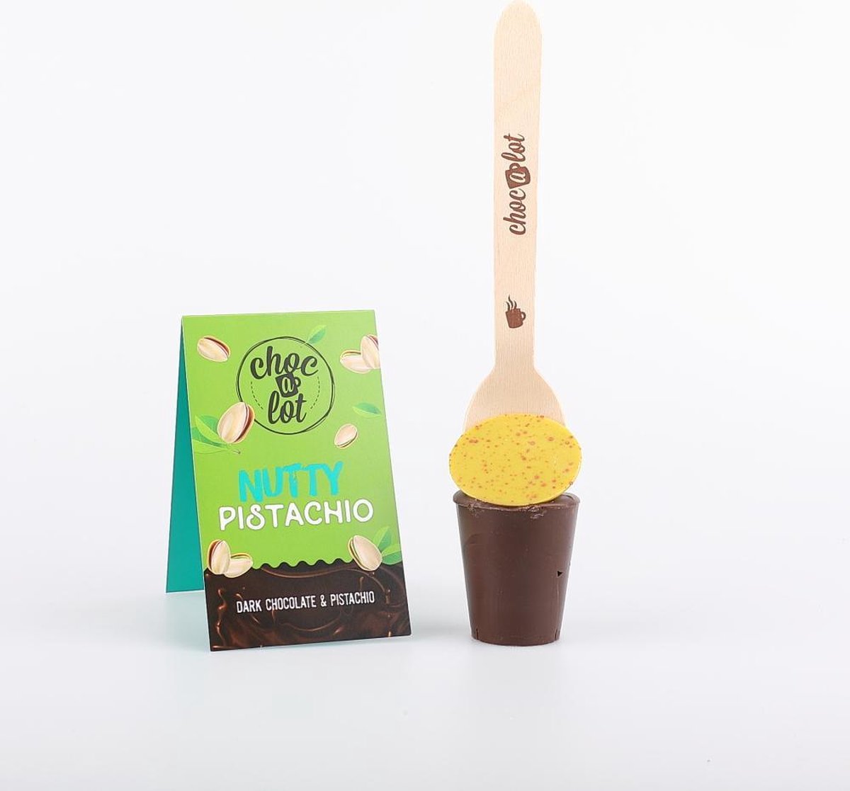 Choc a Lot Nutty Pistachio - Chocolade spoon - 3 stuks | bol