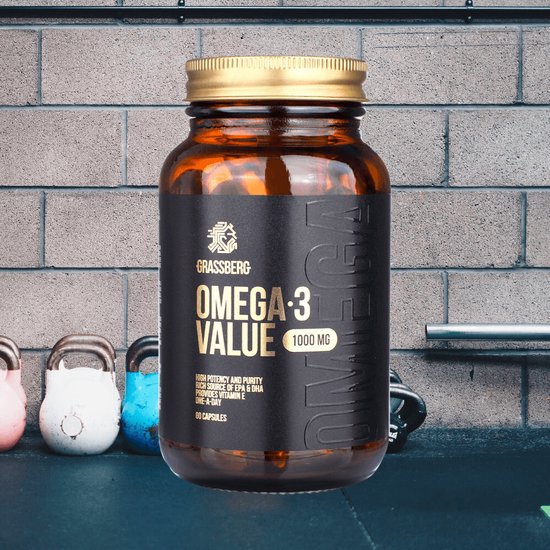 Grassberg Omega-3 Value 1000mg (60 caps) Unflavoured - Vitaminen ...