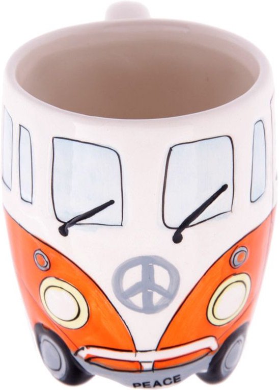 Camper mok Oranje, VW Camper Mok, Peace Camper Mok, Beker | bol