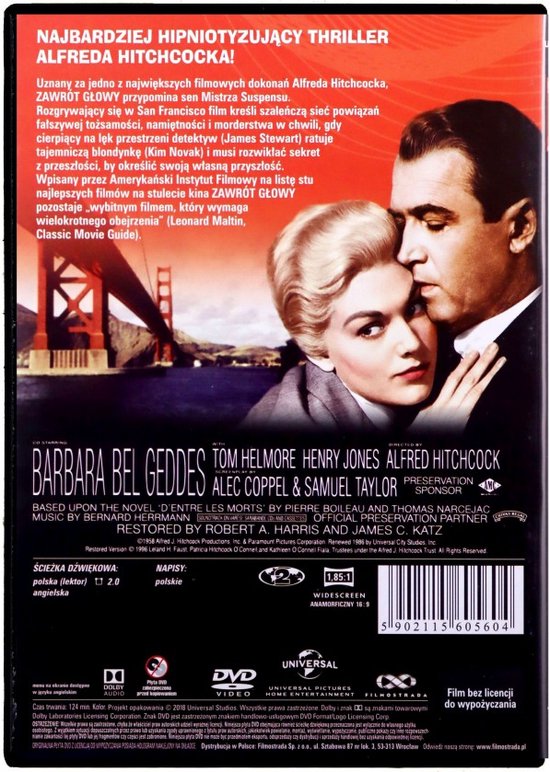 Vertigo [DVD] (Dvd), Kim Novak | Dvd's | bol