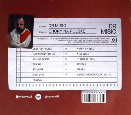 Dr Misio: Chory na Polskę [CD], Dr Misio | Muziek | bol