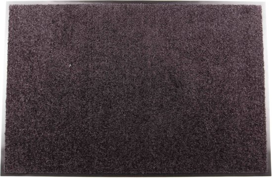 Schoonloopmat De Luxe 60x90 zwart met rand | bol