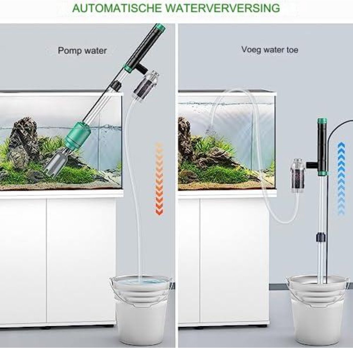 Aquarium Stofzuiger - Aquarium Bodemreiniger - Aquarium Schoonmaken ...