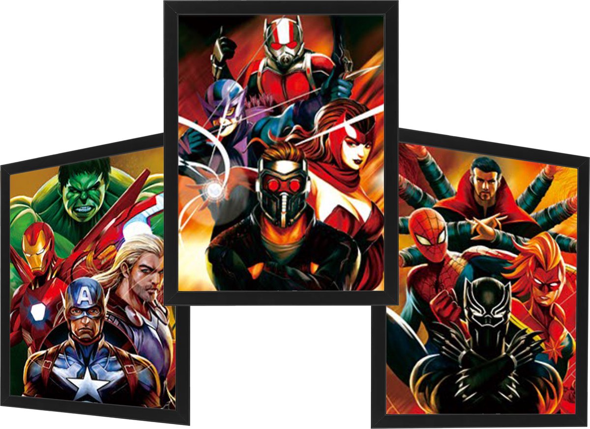 Marvel Poster + Lijst 3D - 3D Effecten - Spiderman/Doctor Strange en ...