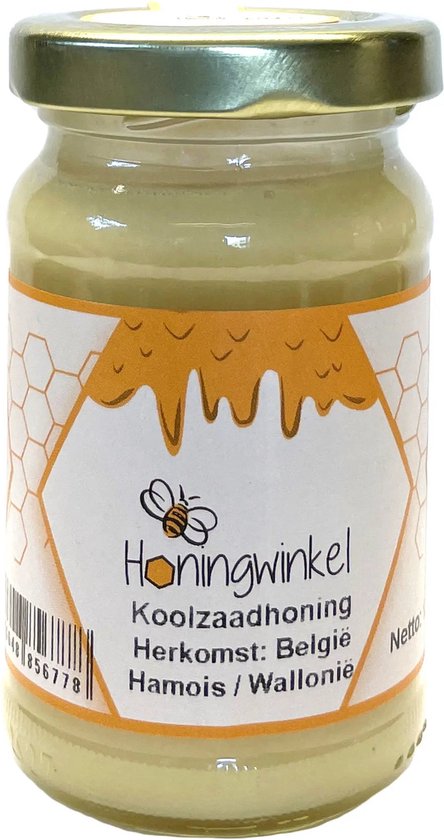 Koolzaadhoning 125g België Honingwinkel (crème) | bol