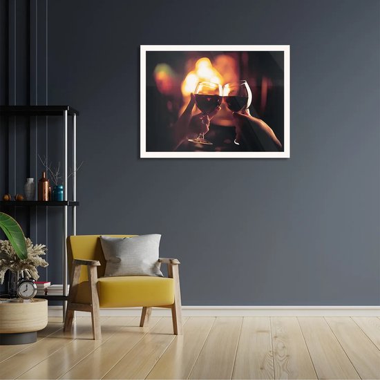 Poster Proost Op Het Leven Rechthoek Horizontaal Met Lijst M (40 X 30 ...