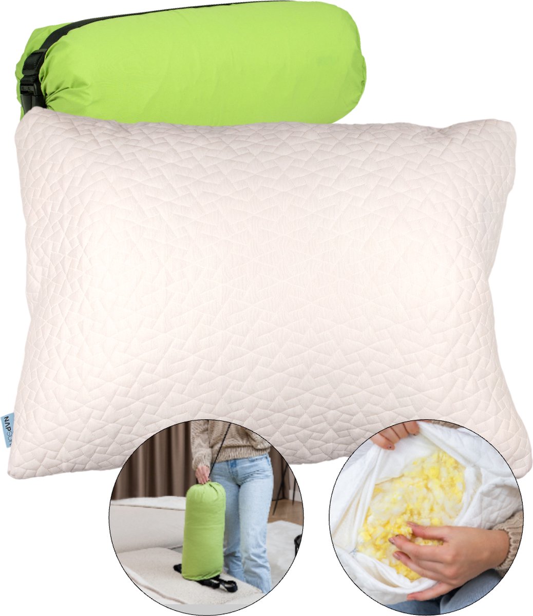 Napson Cosmo Foam Hoofdkussen - Kussen met Zachte Memory Foam Vulling ...