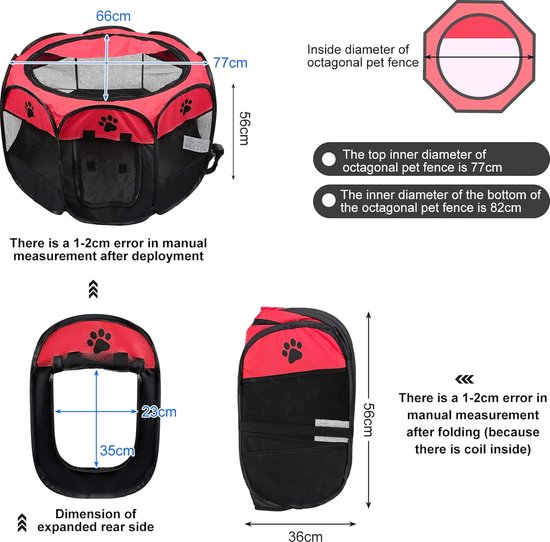 voubare troeteldier tent 8 maas kamer draagbare voubare hondjie ...
