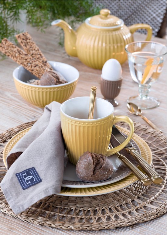 GreenGate Theepot Alice Honey mosterd - 1 liter | bol