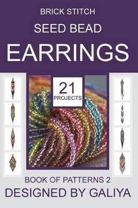 Brick Stitch Seed Bead Earrings. Books of Patterns- Brick Stitch Seed ...