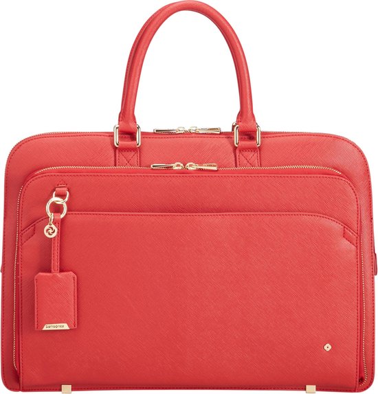 Samsonite Laptopaktetas - Lady Becky Bailhandle 14.1 inch Red | bol.com