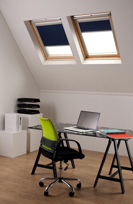 Bloc Rolgordijn geschikt voor VELUX ® GGL 804 dakraam, Verduisterend ...