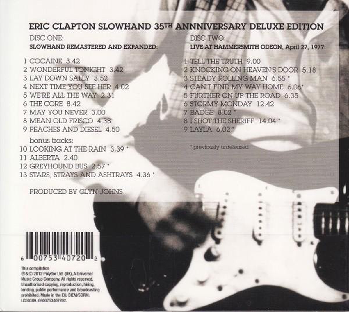 Eric Clapton Slowhand 35th Anniversary Super Deluxe Edition Www vrogue co Eric Clapton Slowhand 35th Anniversary Super Deluxe Edition Www vrogue co