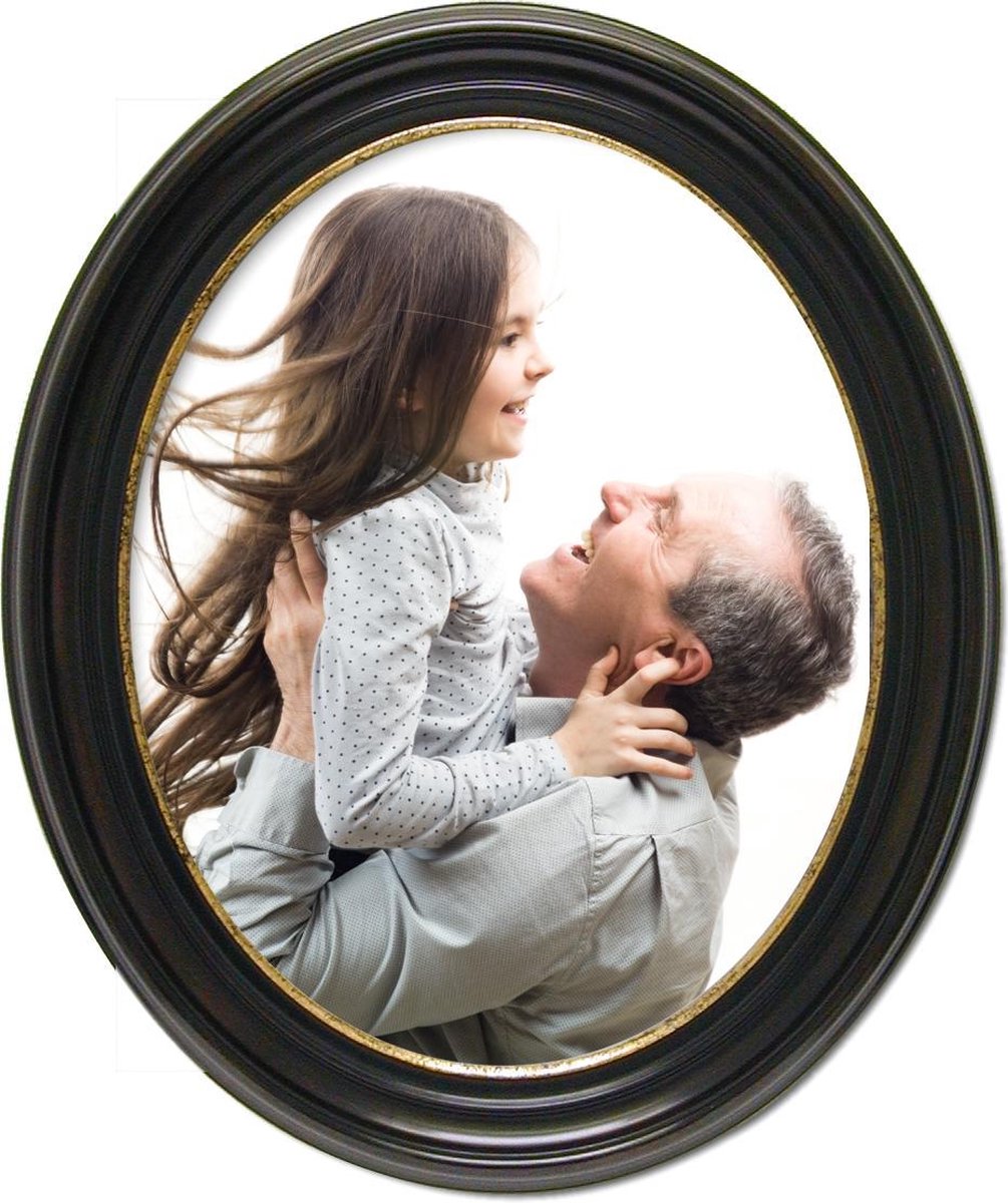 Deknudt Frames ovale noir photo classique taille 30x40 cm | bol.com