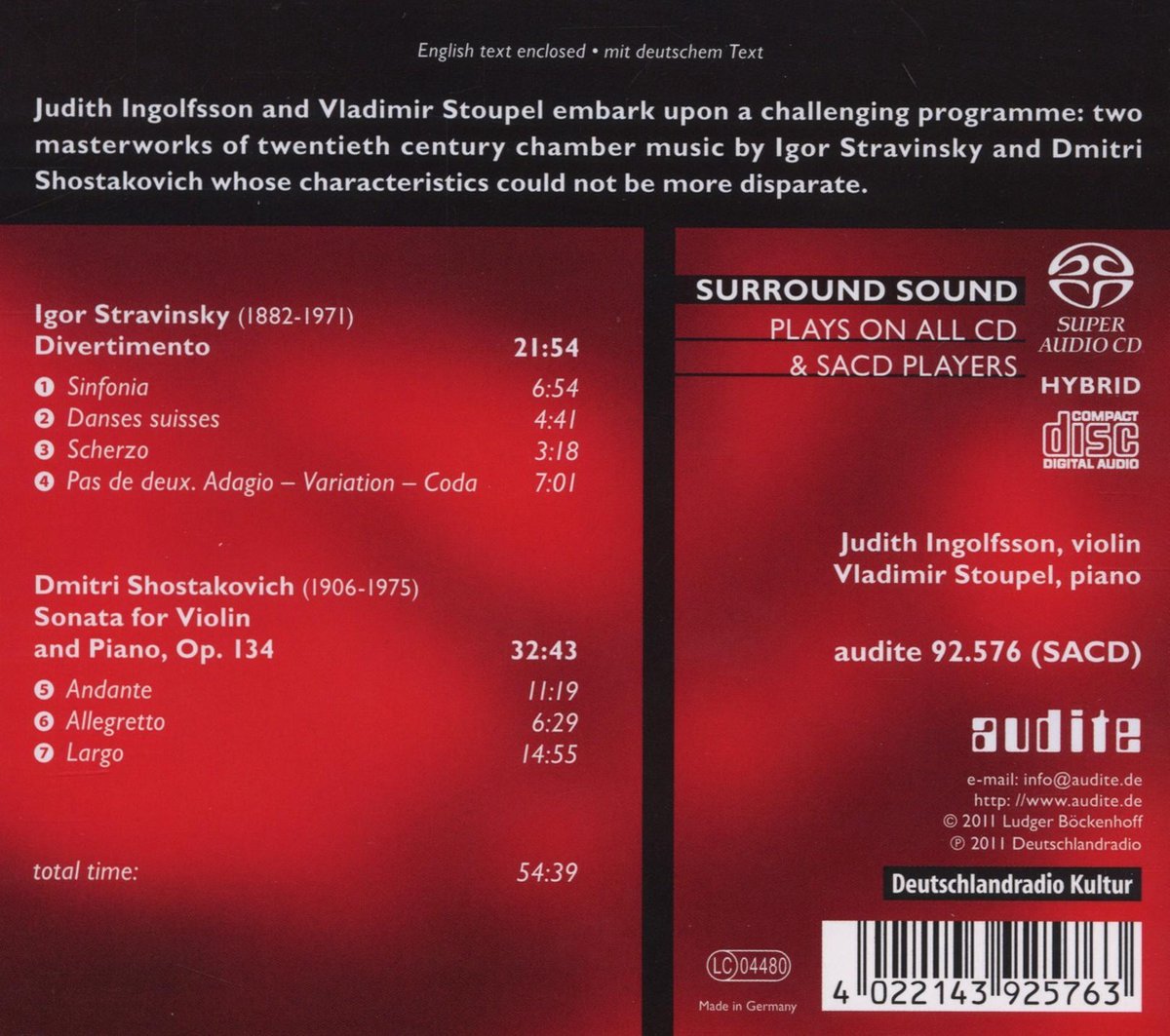 Works For Violin & Piano, Igor Stravinsky | Muziek | bol.com