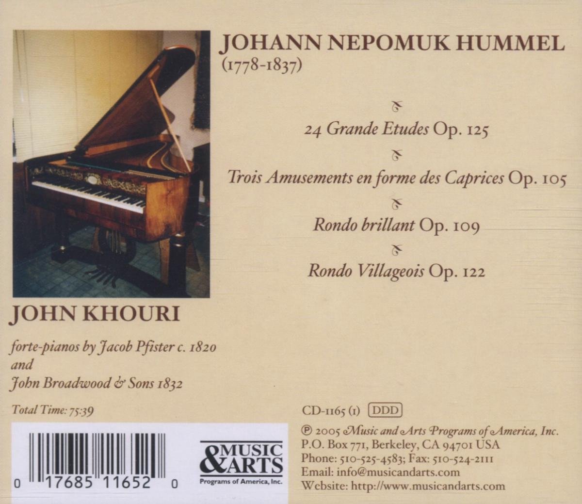 Hummel: 24 Grand Etudes., John Khouri | CD (album) | Muziek | bol.com
