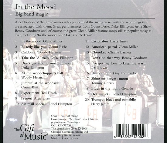 In The Mood:Big Band Magic, Various | CD (album) | Muziek | bol