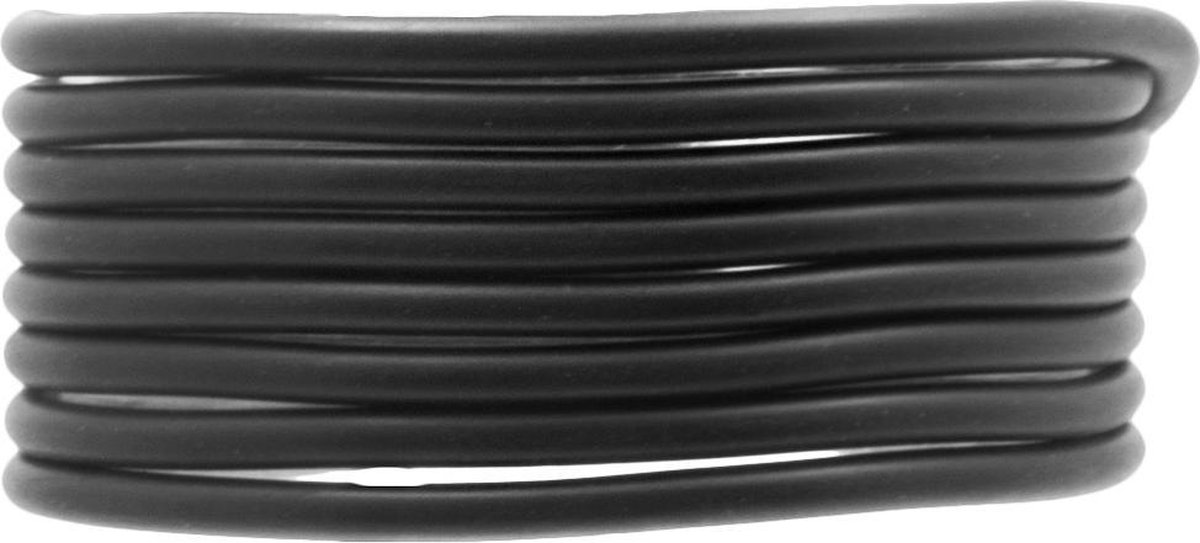 Rubber Koord (3 mm) Black (5 Meter) | bol