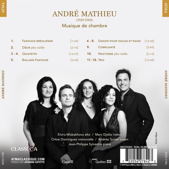 Mathieu: Musique De Chambre, Andrea Tyniec | CD (album) | Muziek | bol.com