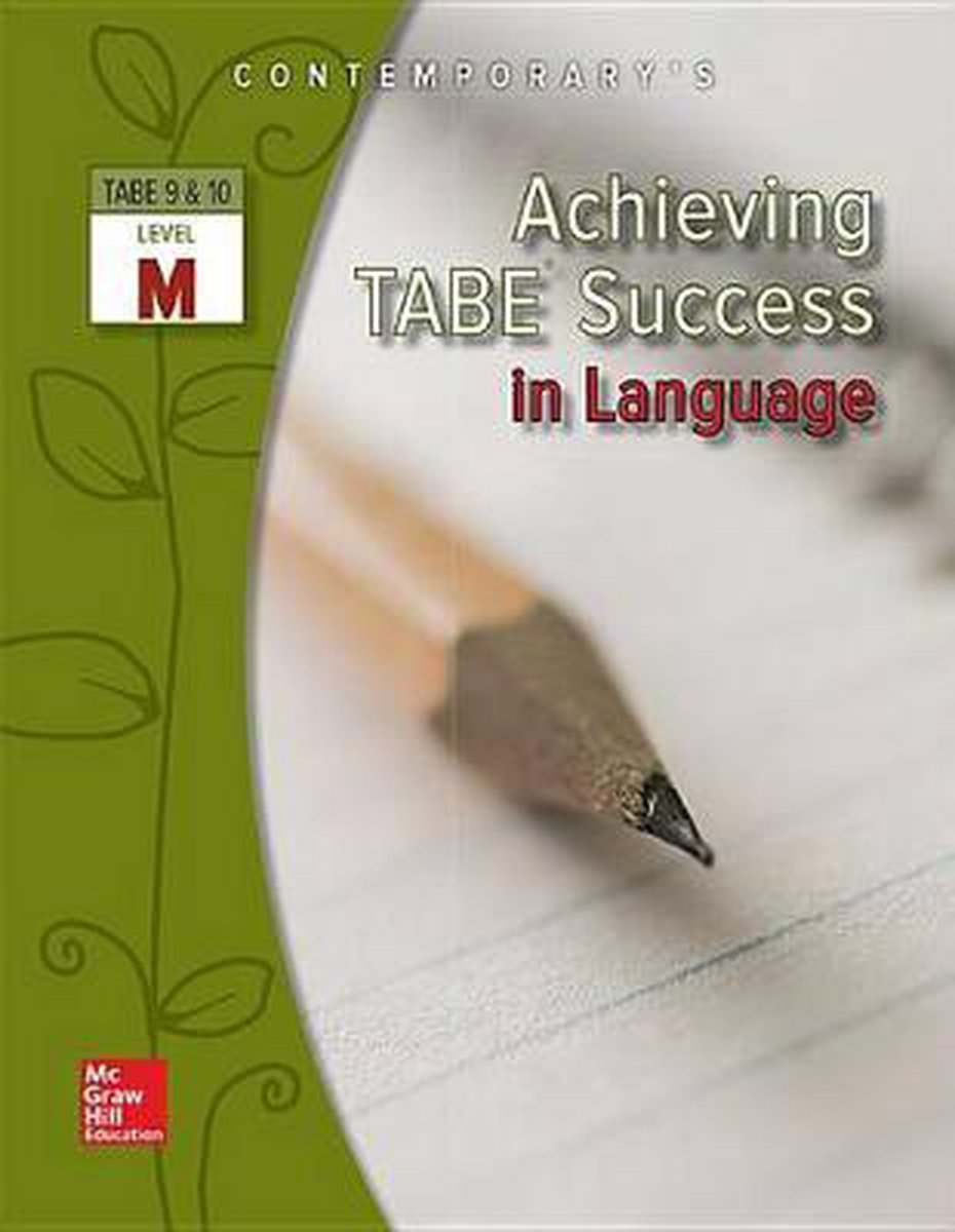Achieving TABE Success in Language, Level M | 9780077044565 | Mcgraw ...