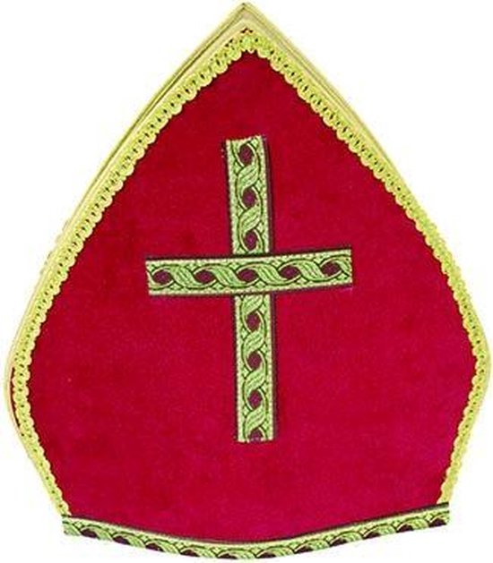 Mijter Sint Rood - 1 Maat | bol.com