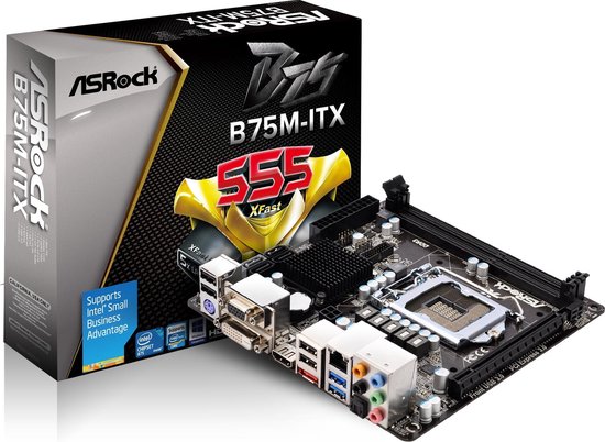 Asrock B75M-ITX Intel B75 LGA 1155 (Socket H2) mini ITX | bol.com