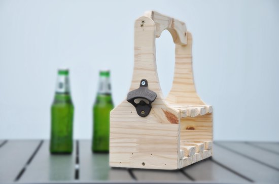 Beer Caddy Handmade - Denne hout | bol.com