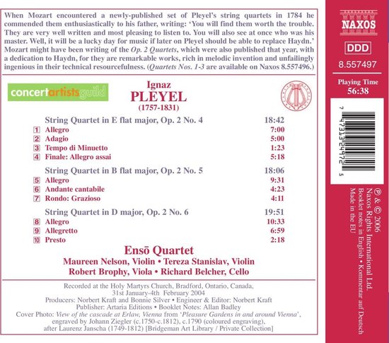 Pleyel: String Qrts. Op.2 4-6, Enso Quartett | CD (album) | Muziek | bol.com